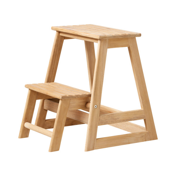 Brayden Studio Callynn Wood Small Step Ladder | Wayfair.co.uk