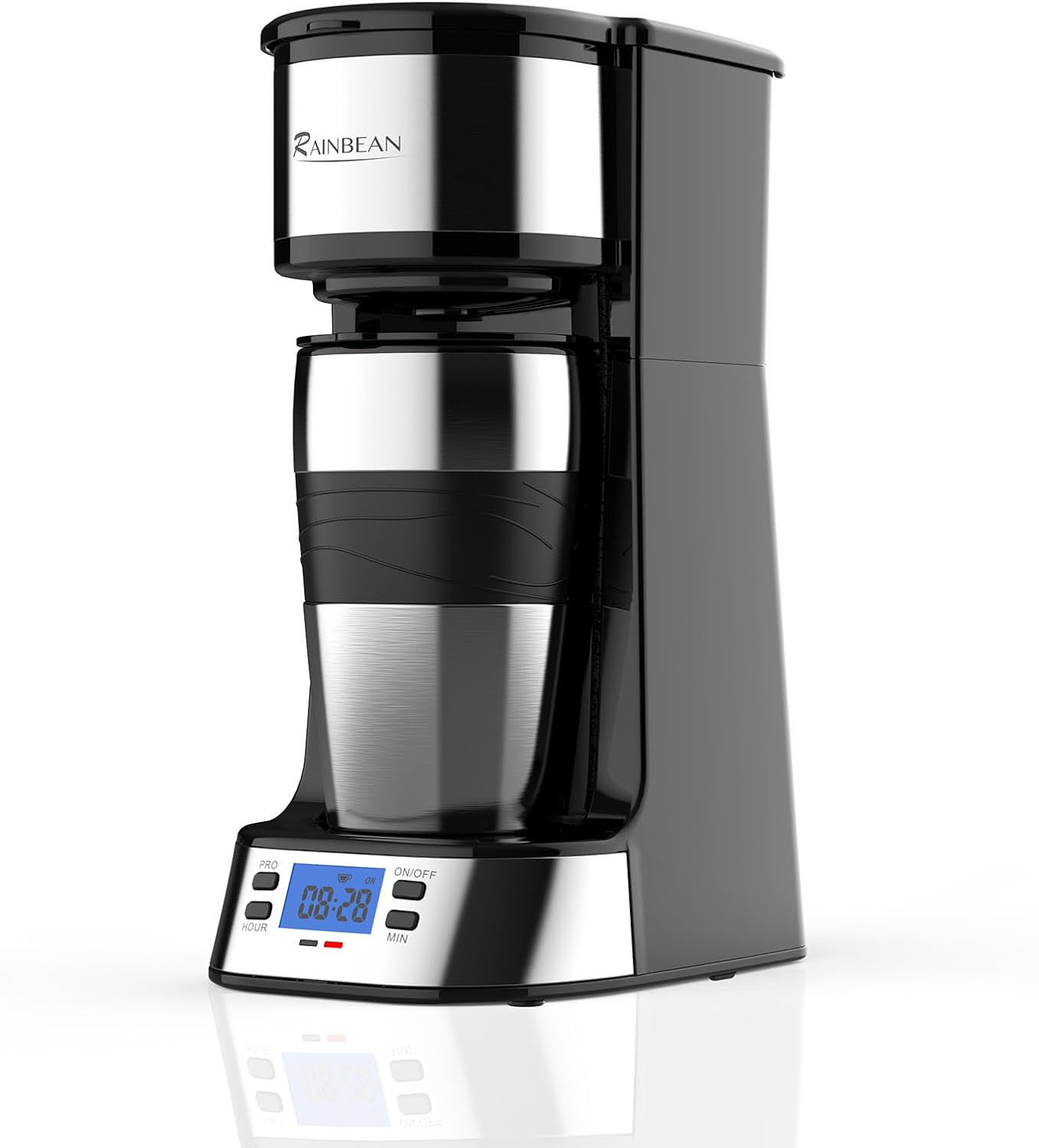 RAINBEAN Single Serve Coffee Maker, Programmable, Timer Auto Start/Off ...