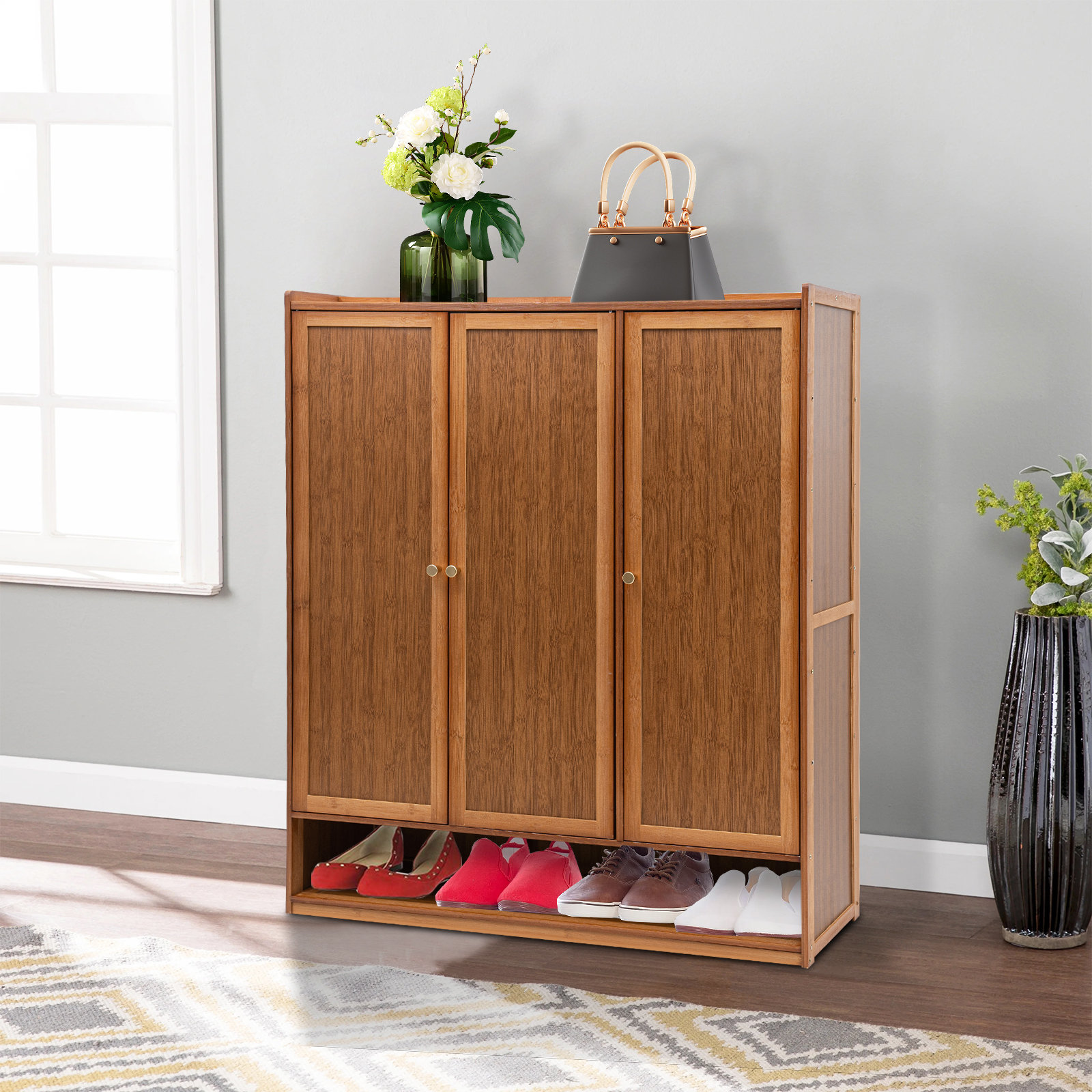 Lark Manor 30 Pair Shoe Storage Cabinet | Wayfair