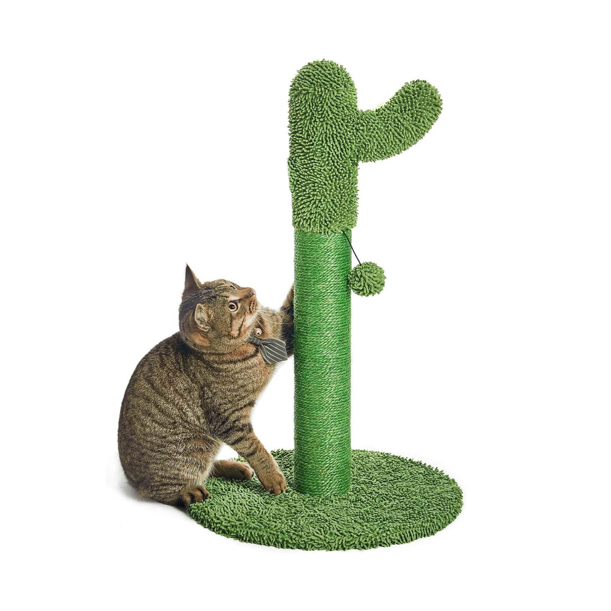 Dakota Fields Solid Wood Small House Cat Scratching Post | Wayfair