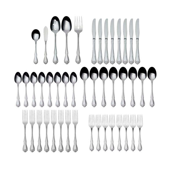 Oneida True Rose 45 Piece Everyday Flatware Set & Reviews | Wayfair