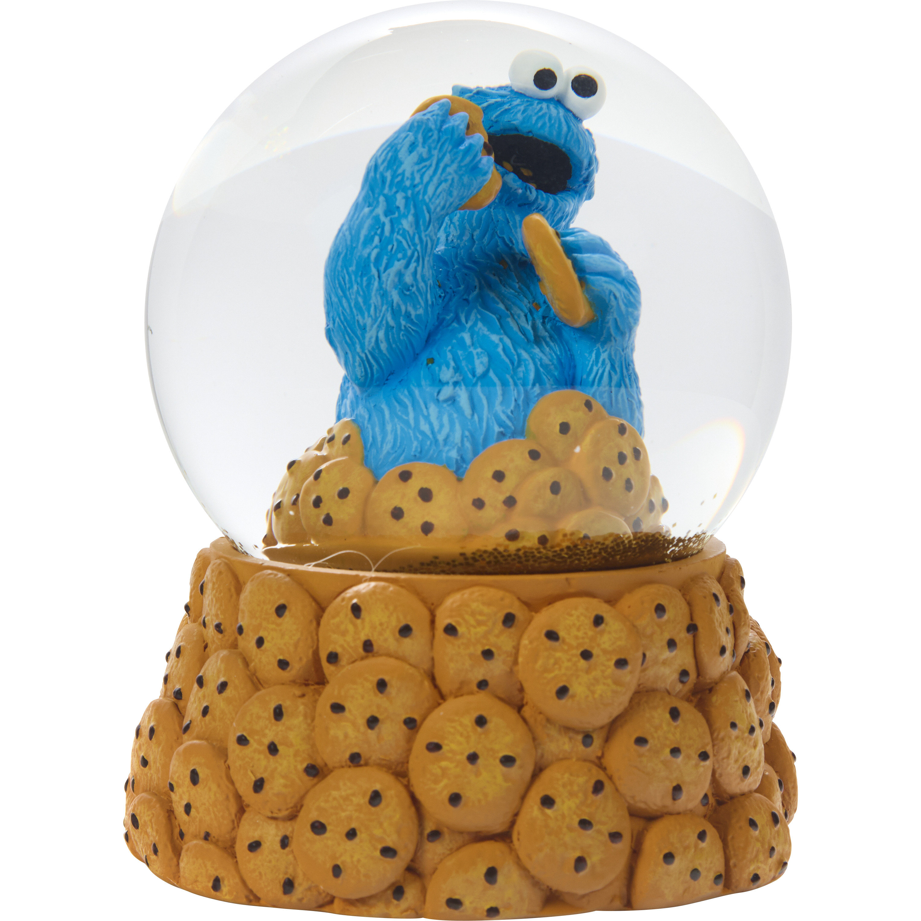 Precious Moments Sesame Street Nom Nom Cookie Monster Musical Snow ...