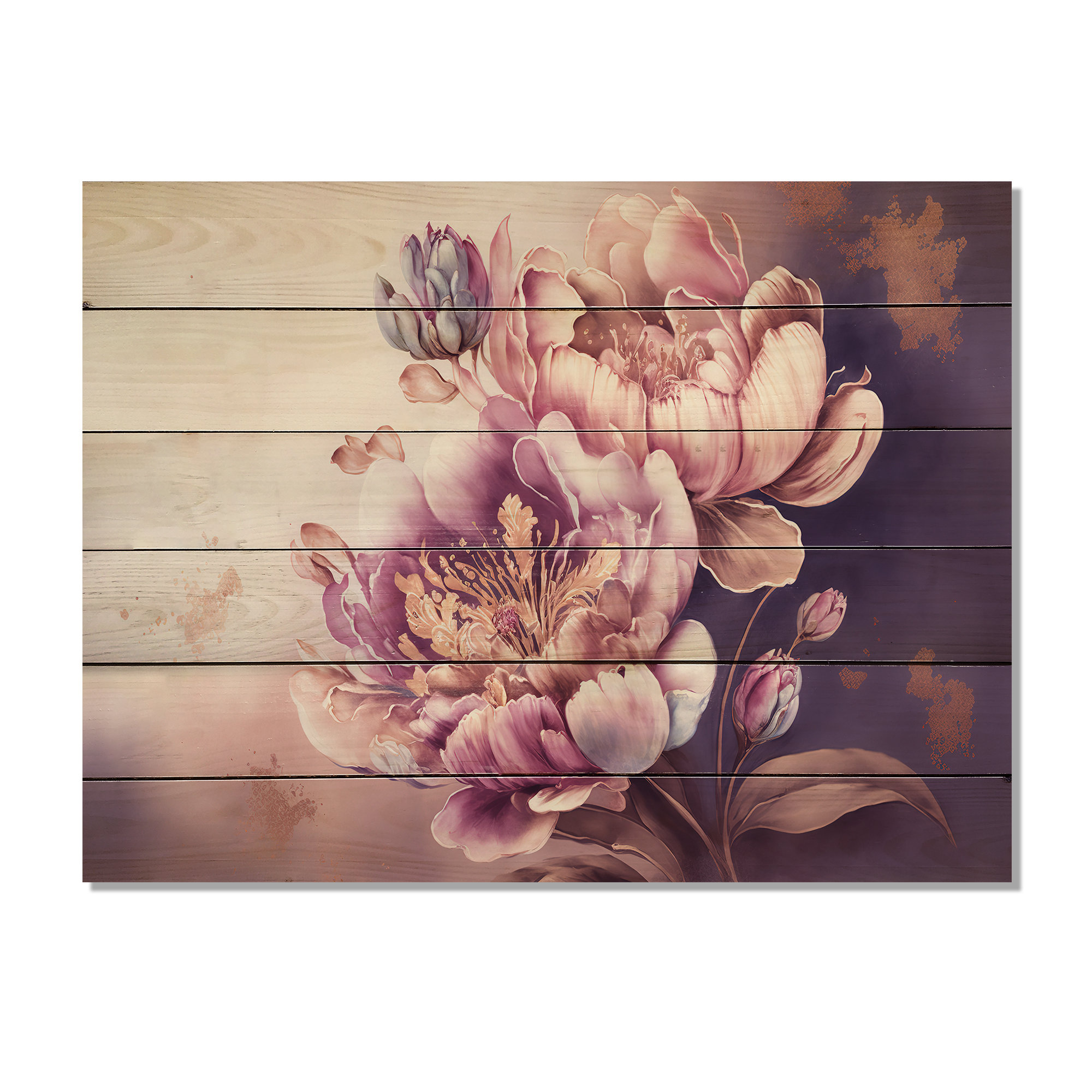 House of Hampton Agit Pink And Gold Peruvian Lily II - Floral ...