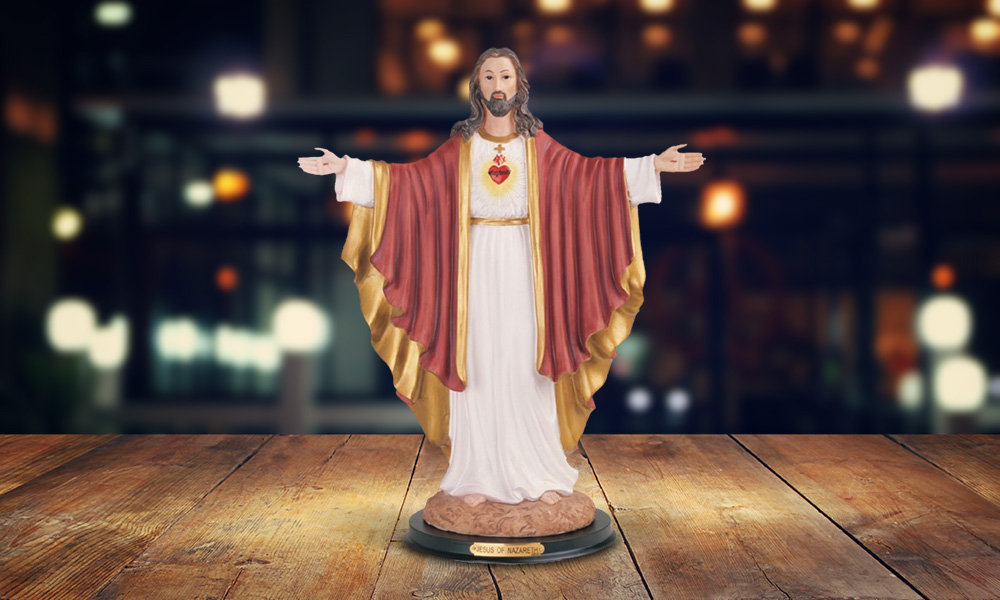 Trinx Ariyonna Sacred Heart of Jesus with Open Arms Holy Religious ...