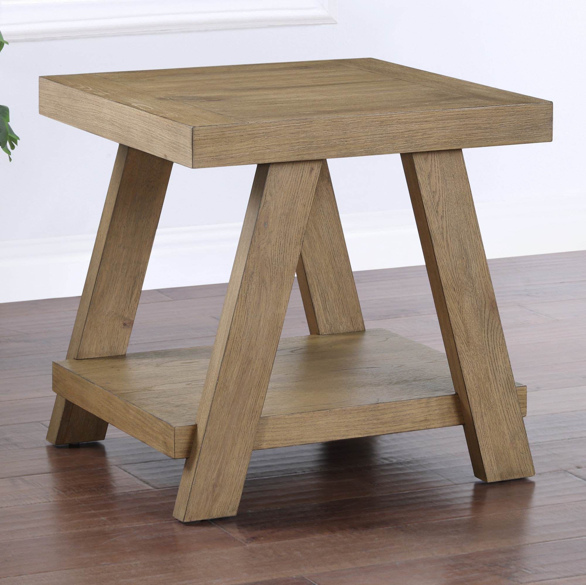 Gracie Oaks Feltman Cara Wood End Table & Reviews | Wayfair