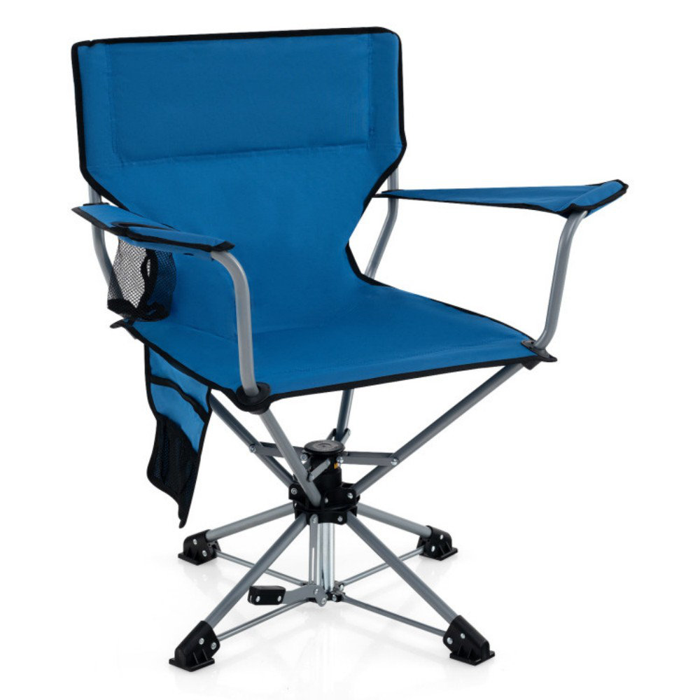 Arlmont & Co. 360° Swivel Camping Chair Portable Foldable Chair , With ...