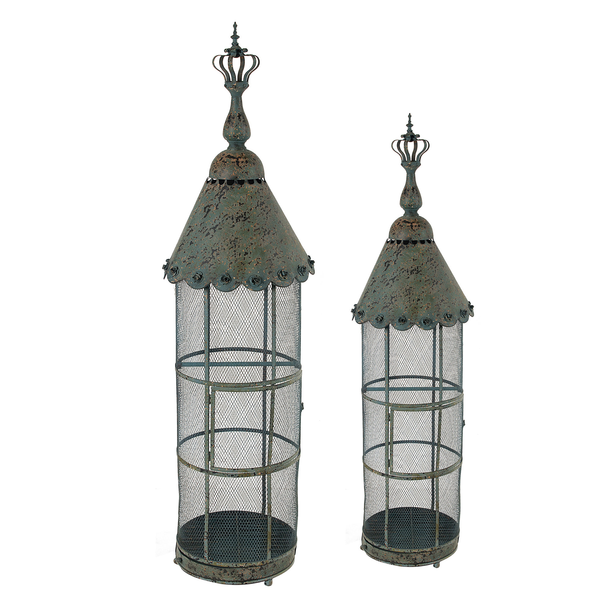 One Allium Way® 2 Piece Biggs Decorative Bird Cage Set | Wayfair