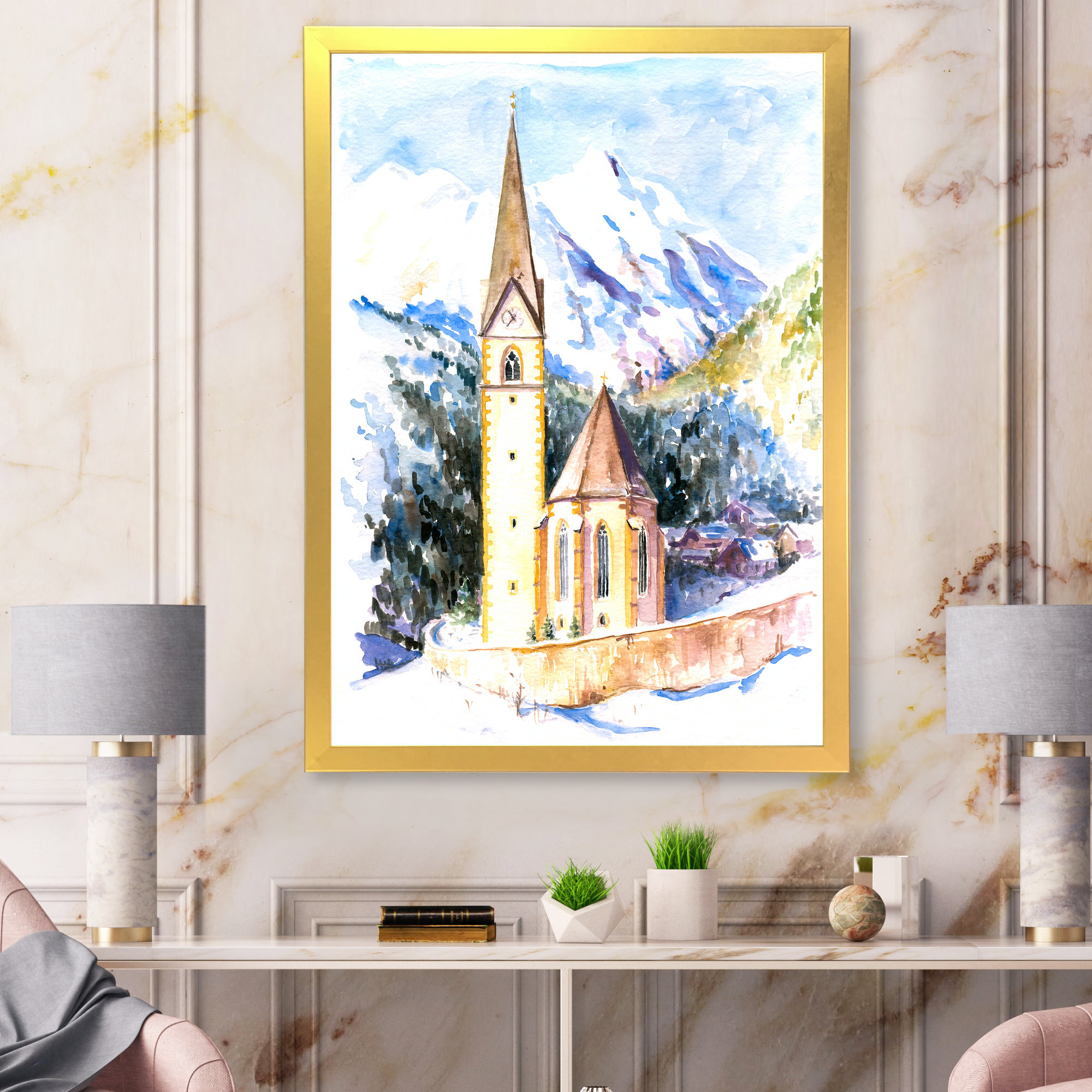 Abstract Paintings Of Churches