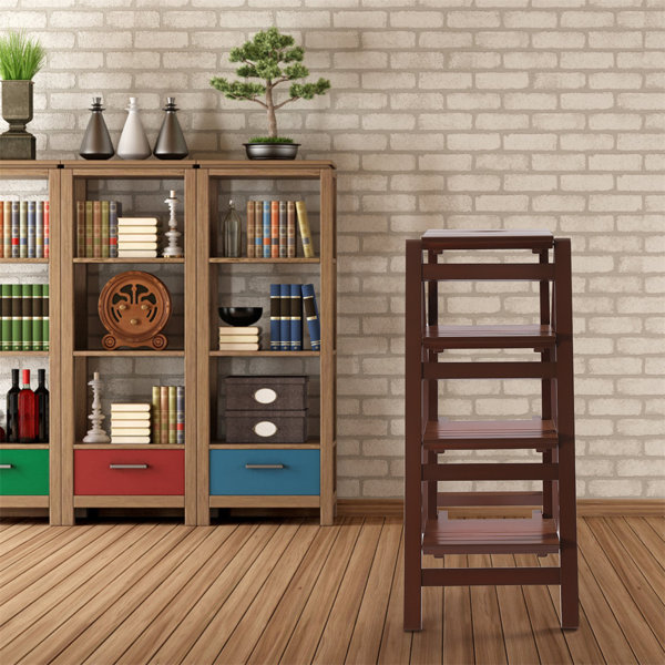 WFX Utility™ Sharatan 4 - Step Wood Folding Ladder & Reviews | Wayfair