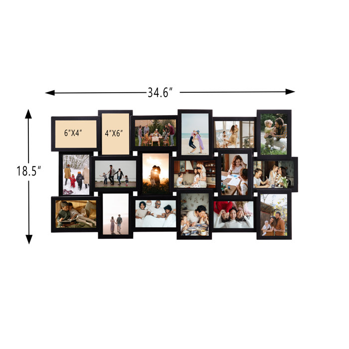 Winston Porter Hendley 18 Opening Wall Gallery Picture Frame Set ...