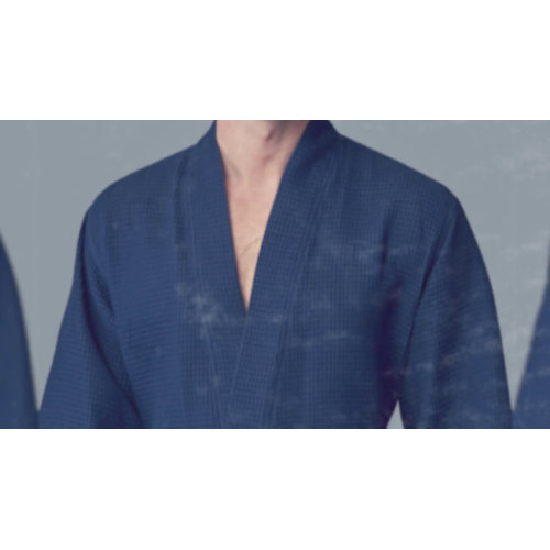 LOTUS LINEN Waffle Piping Robes - Hotel/Spa Luxury Cotton Bathrobes ...