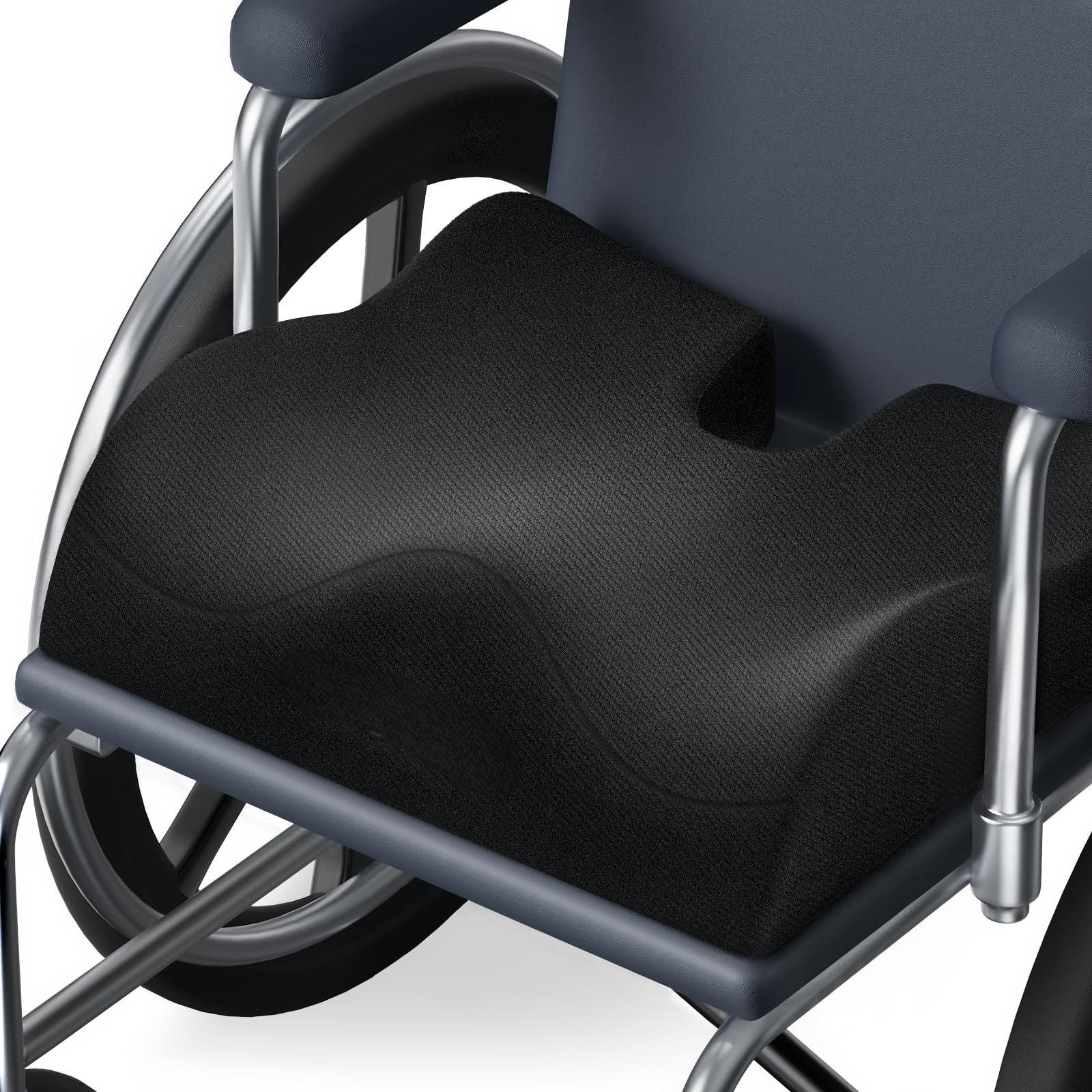 tangmaikeji Anti-Slip Wheelchair Cushions With Front High Rear Low ...
