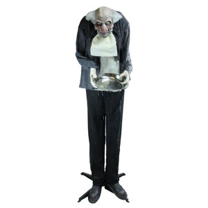 Northlight Seasonal 5.5' Animated Butler Man Halloween Decoration ...