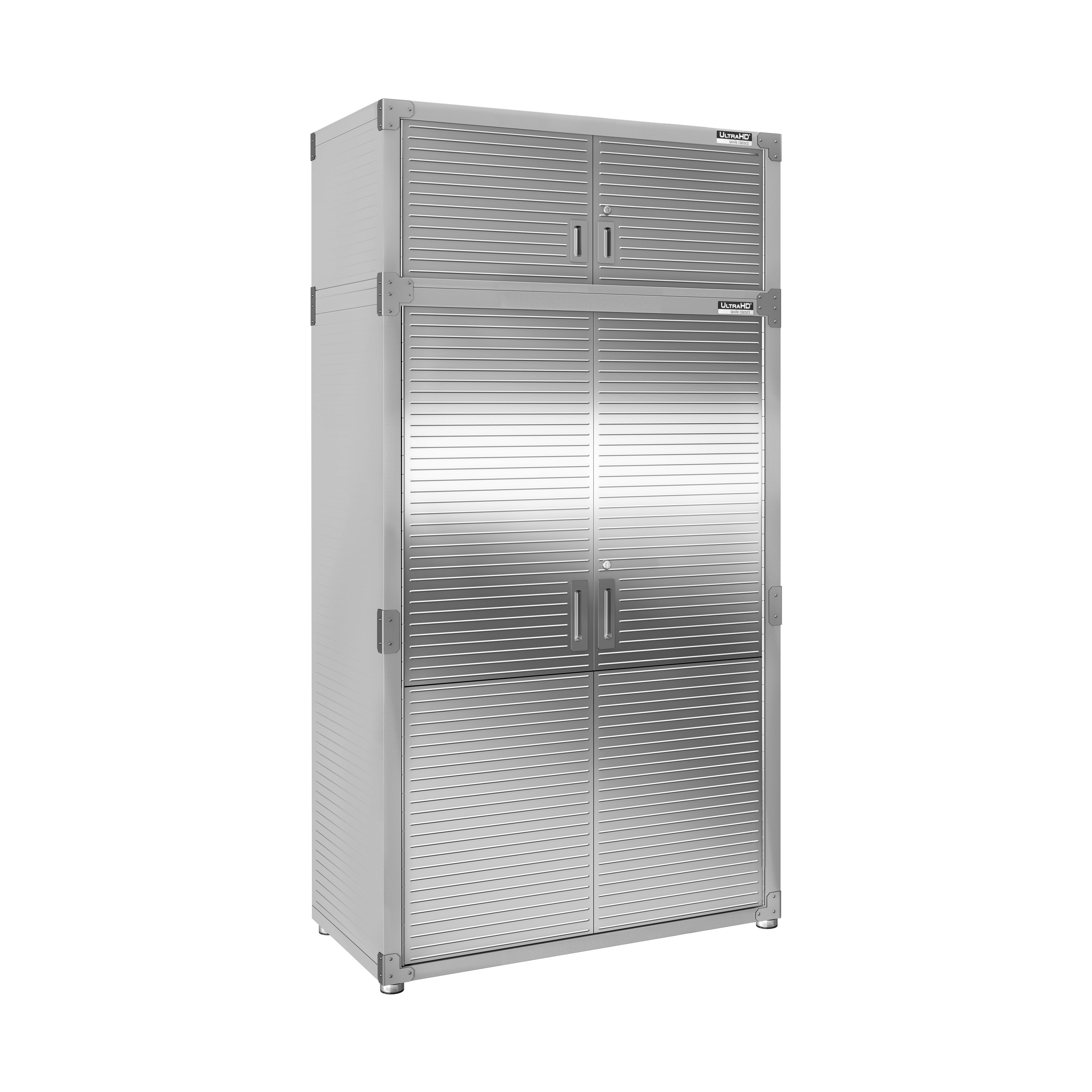 UltraHD® Seville Classics UltraHD 2 Piece Stainless Steel Storage ...