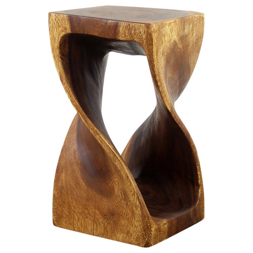 Lark Manor Amardev Solid Wood Abstract End Table & Reviews | Wayfair