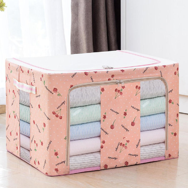 Gracie Oaks Storage Box Cloth Art Wardrobe Household Folding Clothes ...