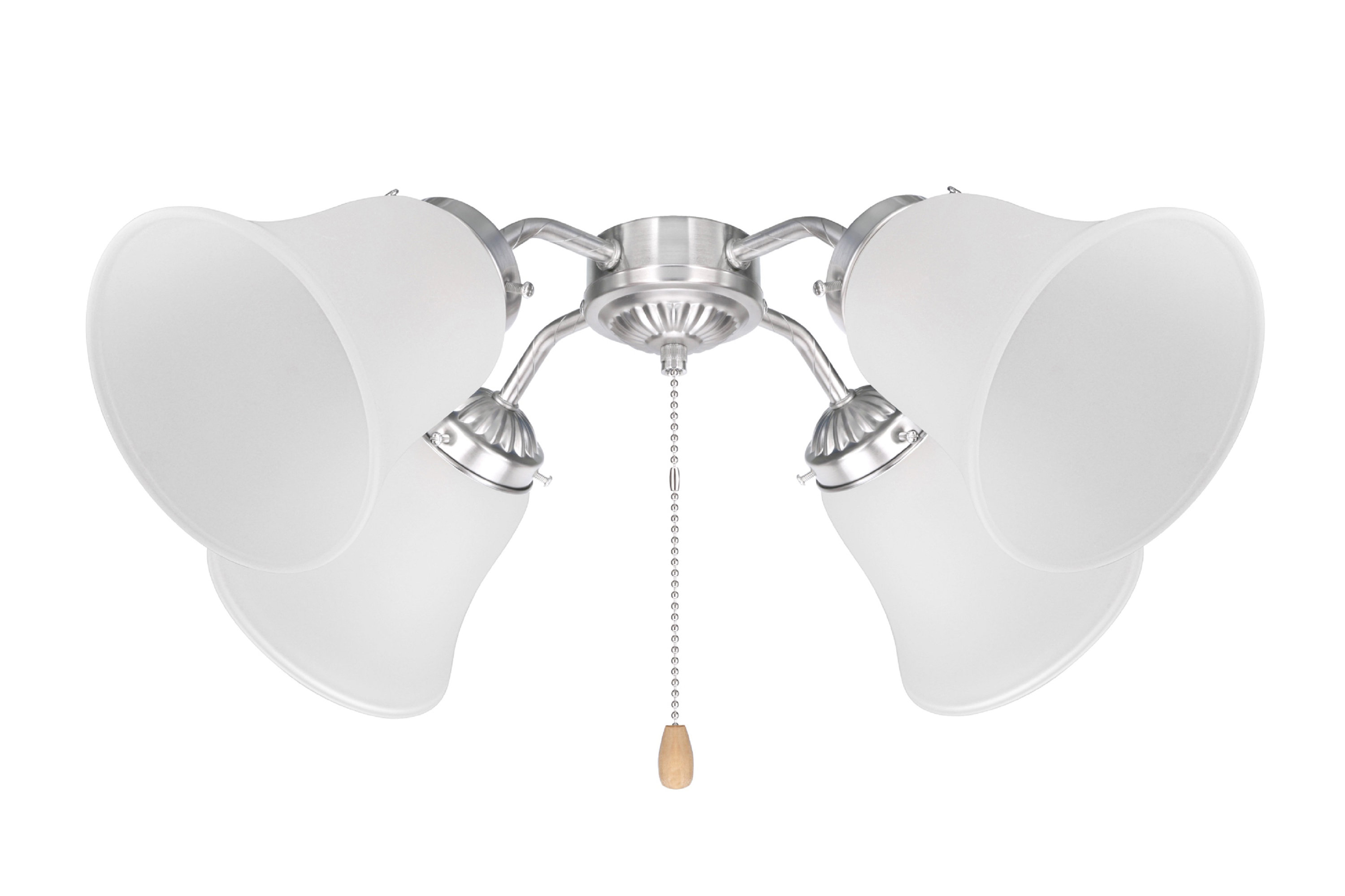 Lark Manor Analynn 4.625" H x 4.75 WGlass Bell Ceiling Fan Fitter Shade ...