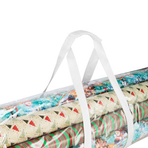 Rebrilliant Wrapping Paper Storage - 2 Organizers for 20 Rolls of Gift ...