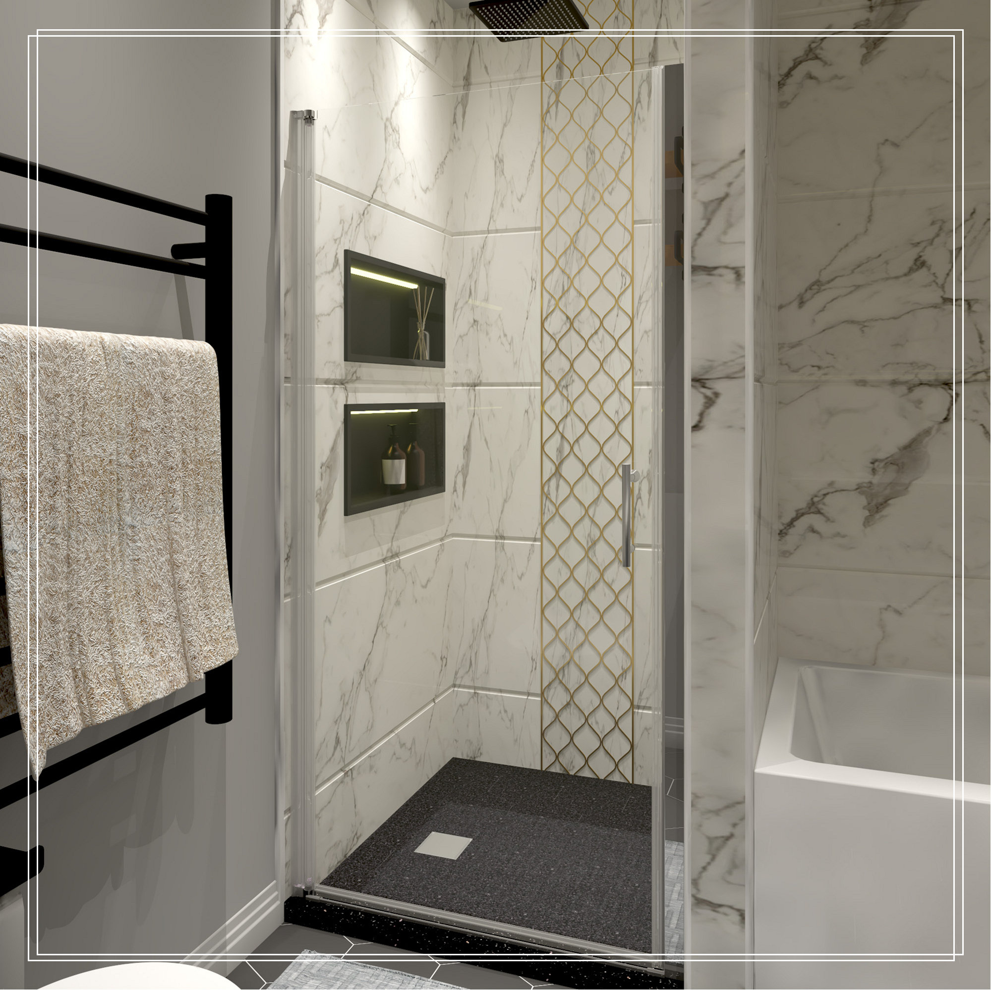 REDmintss EASY CLEAN SHOWER DOORS | Wayfair