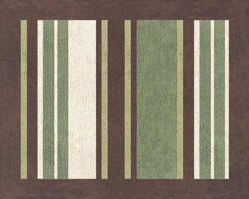 Sweet Jojo Designs Ethan Green/Brown Area Rug | Wayfair
