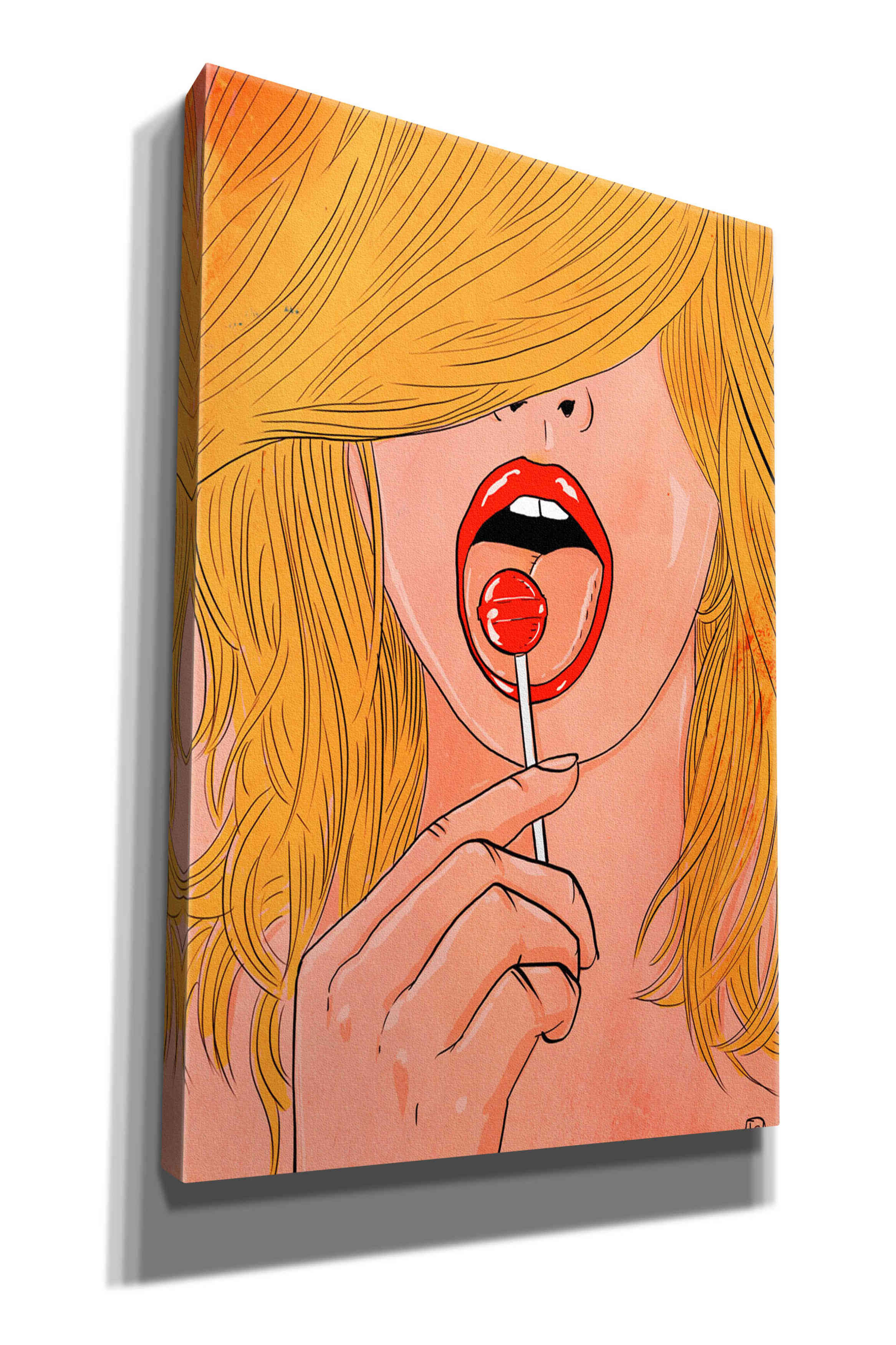 House of Hampton® Lolipop On Canvas by Giuseppe Cristiano Print | Wayfair