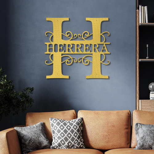 SIGNLEADER Custom Name Letter Monogram Family Personalize Wedding Gift ...