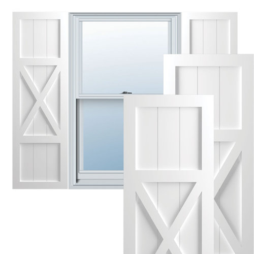 PCI Enterprises True Fit PVC Center X-Board Farmhouse Fixed Mount ...