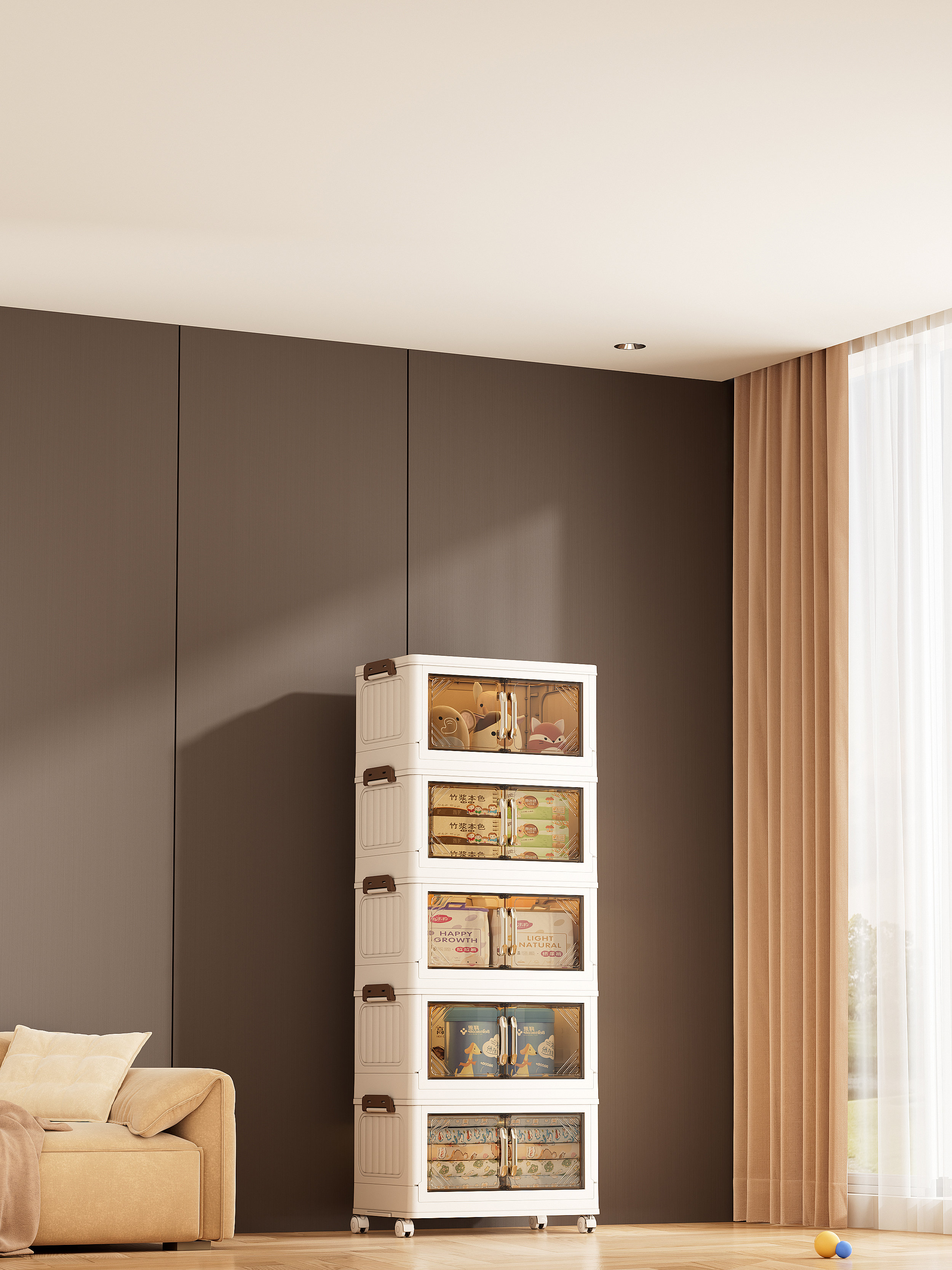 Rebrilliant Foldable Multi-Layer Storage Cabinet | Wayfair.co.uk