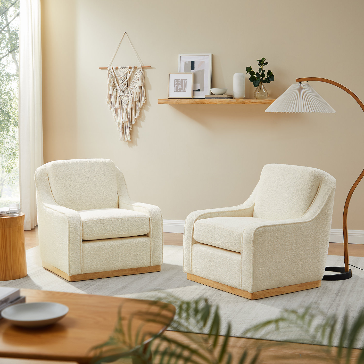 Red Barrel Studio® Garrey 29.2 Inch Wide Boucle Upholstered Accent ...