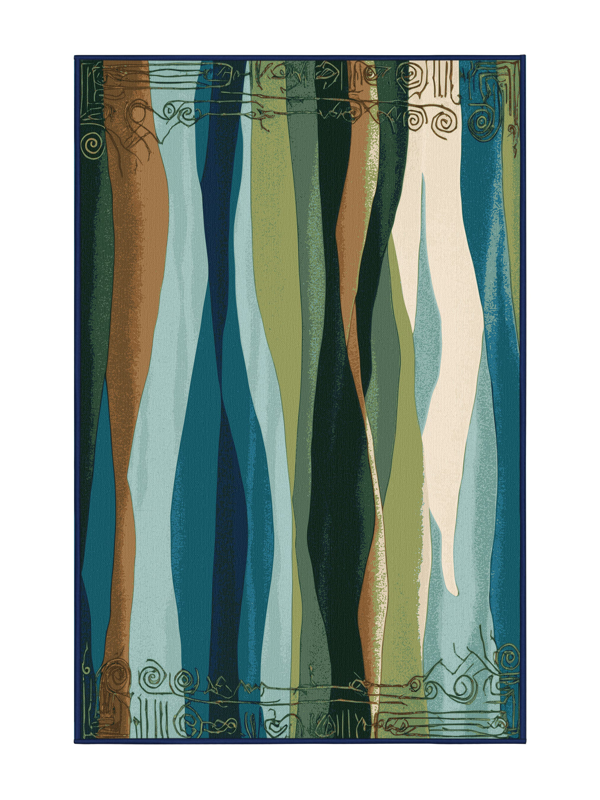 Orren Ellis Dream Cascade Rug | Wayfair