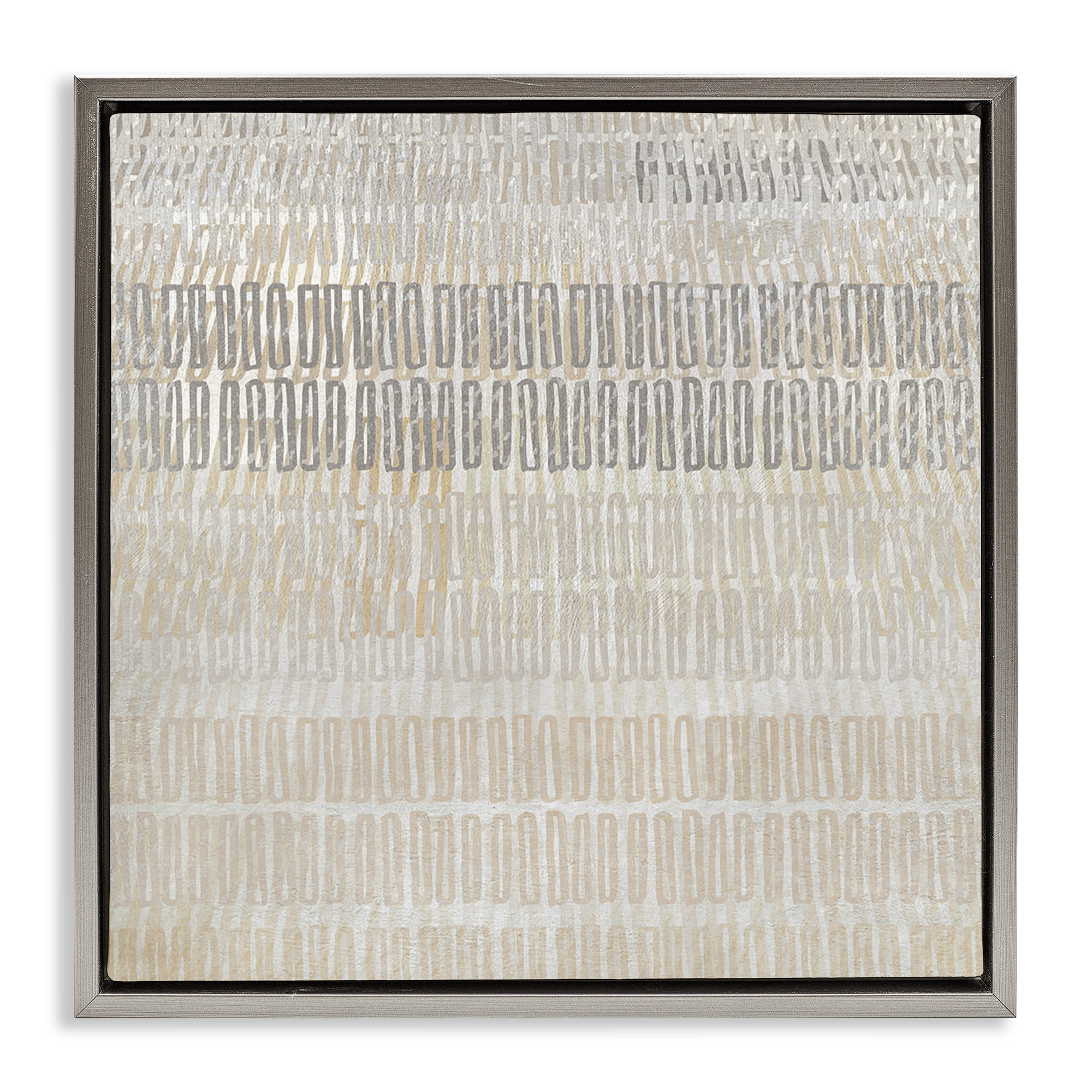 Wrought Studio™ Boho Layered Shapes Pattern Floater Canvas Wall Art by ...
