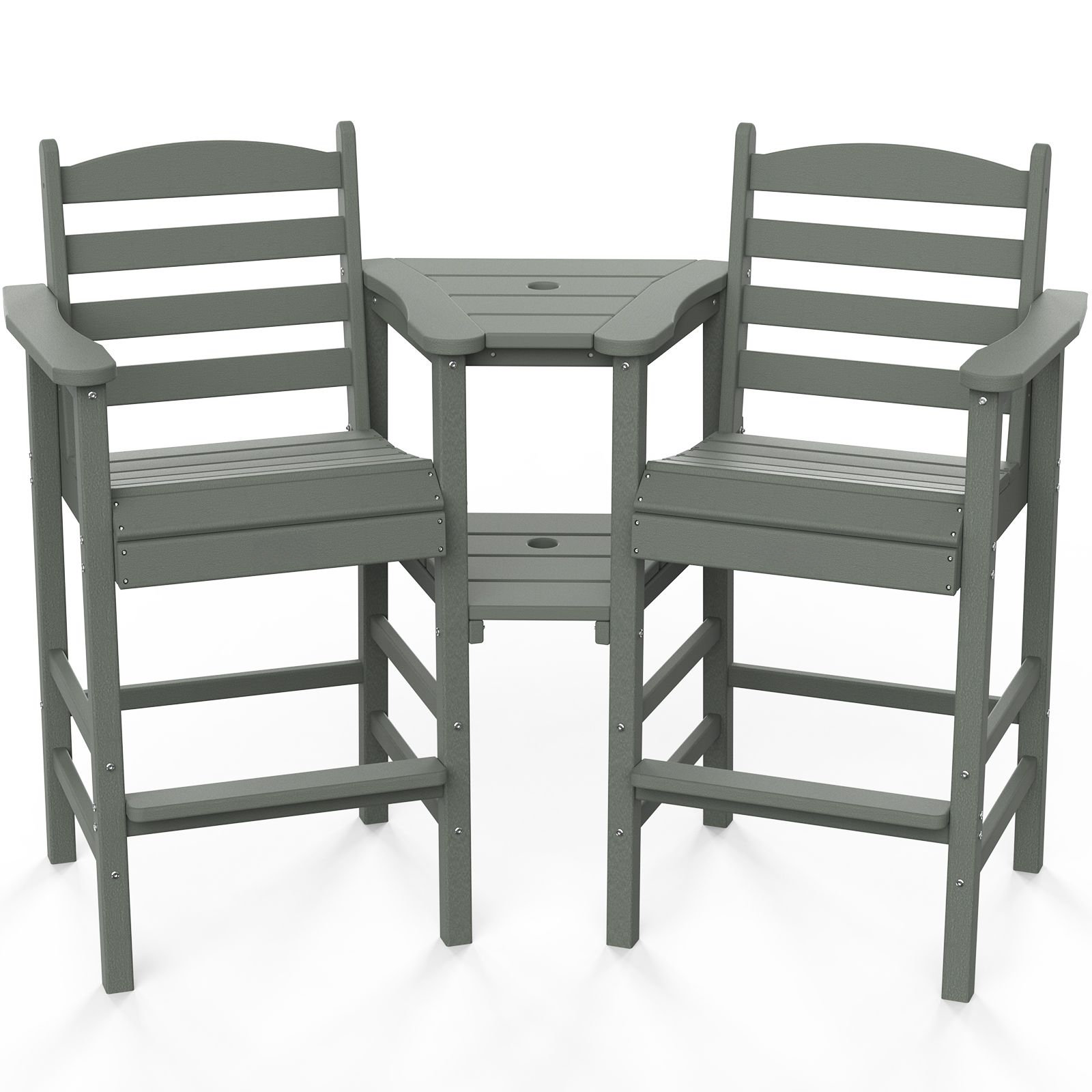 Rosecliff Heights Tall Adirondack Chairs With Removable Double ...