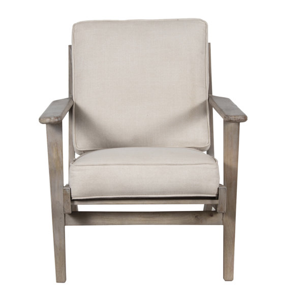 The Urban Port Amber Accent Chair, Handcrafted Washed Ash Gray Mango ...