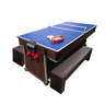 Simba USA Inc Pool Table 7ft Red + Air Hockey + Table Tennis + Table ...