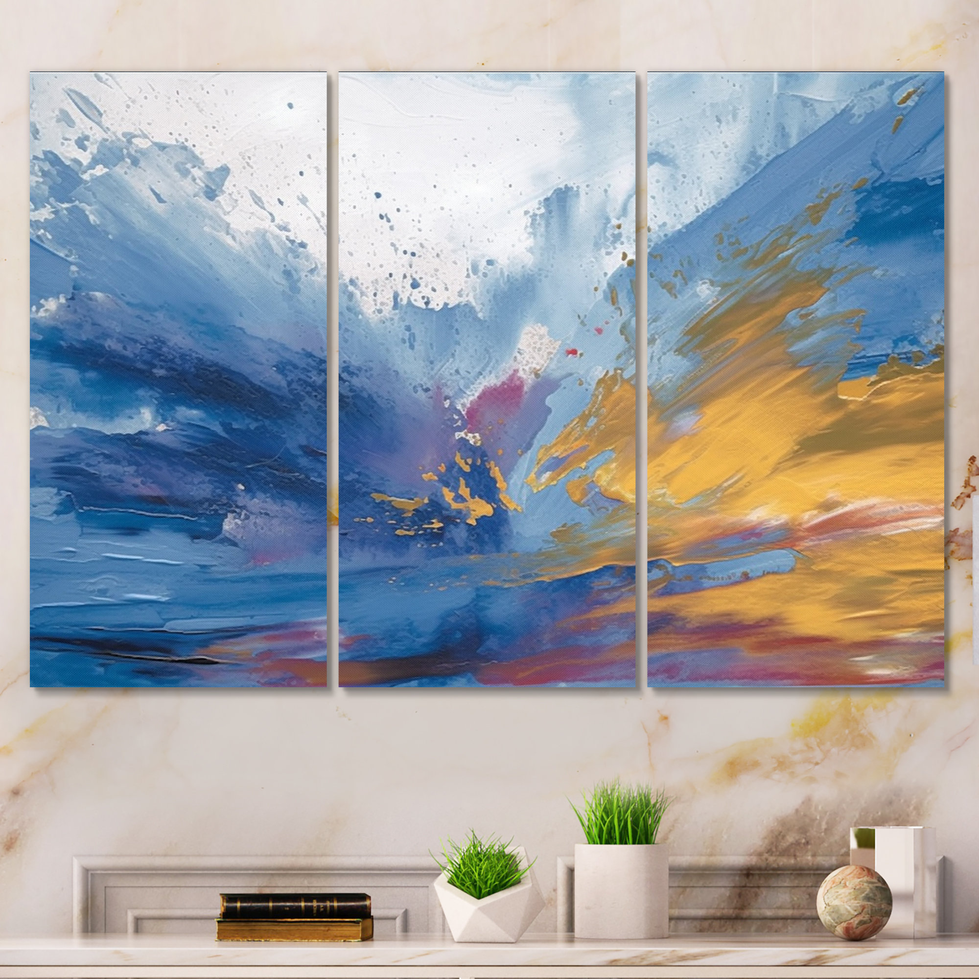 Ivy Bronx Effervescent Ocean Golden Sunrise Awakening III - Abstract ...