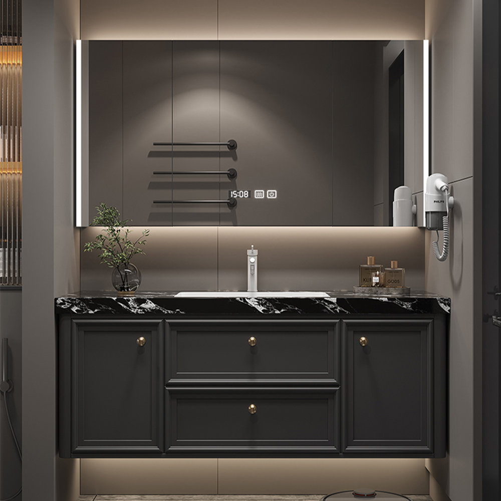 Orren Ellis French-style simple intelligent bathroom cabinet | Wayfair