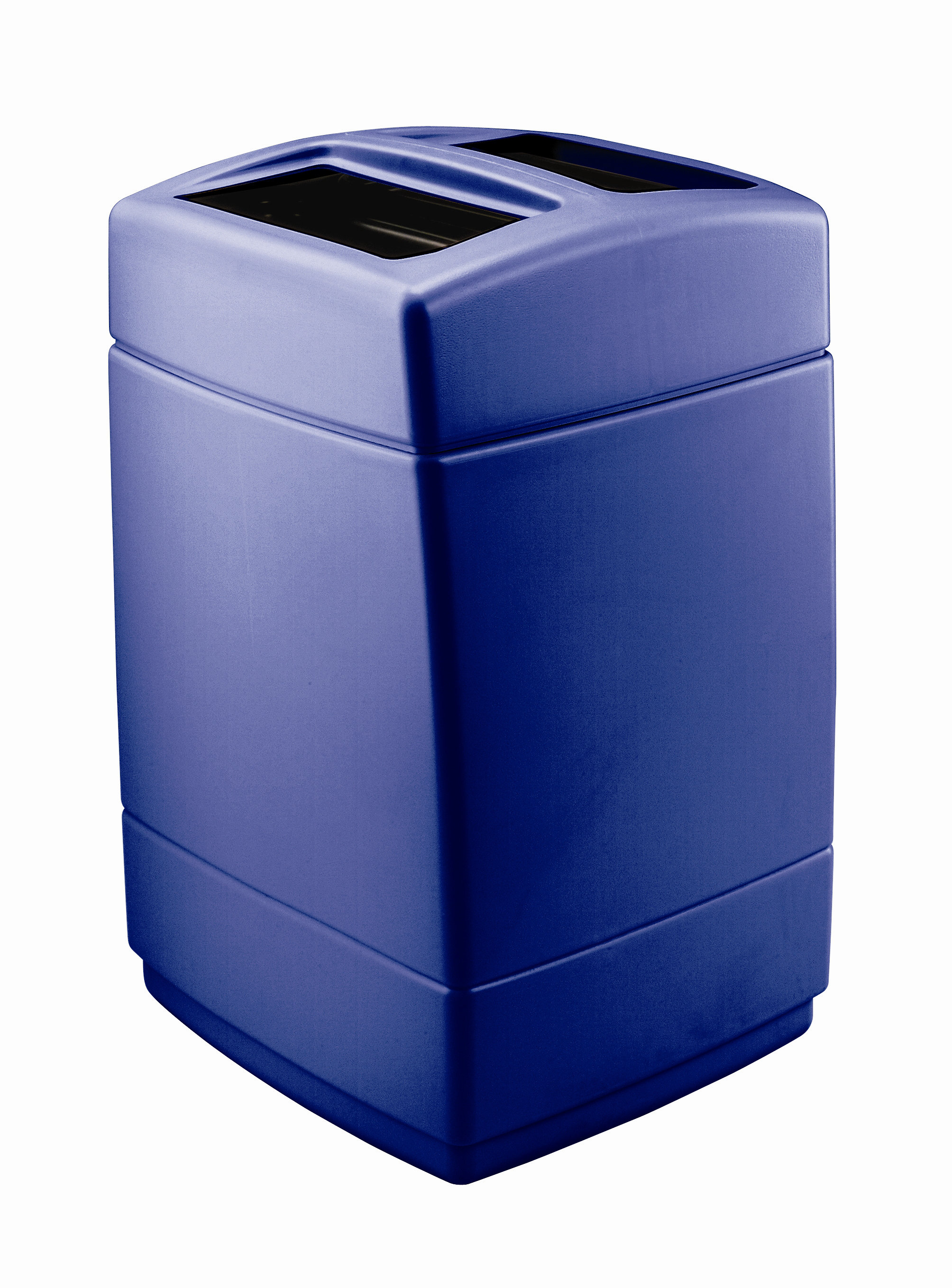 Commercial Zone PolyTec Square 55 Gallon Multi Compartment Recycling ...