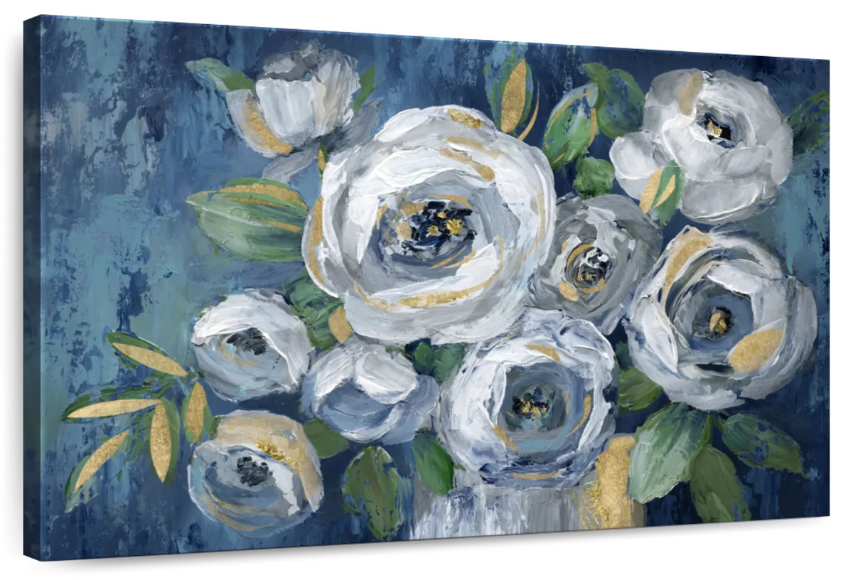 Lark Manor™ Harnek Indigo Touch Of Gold | Wayfair