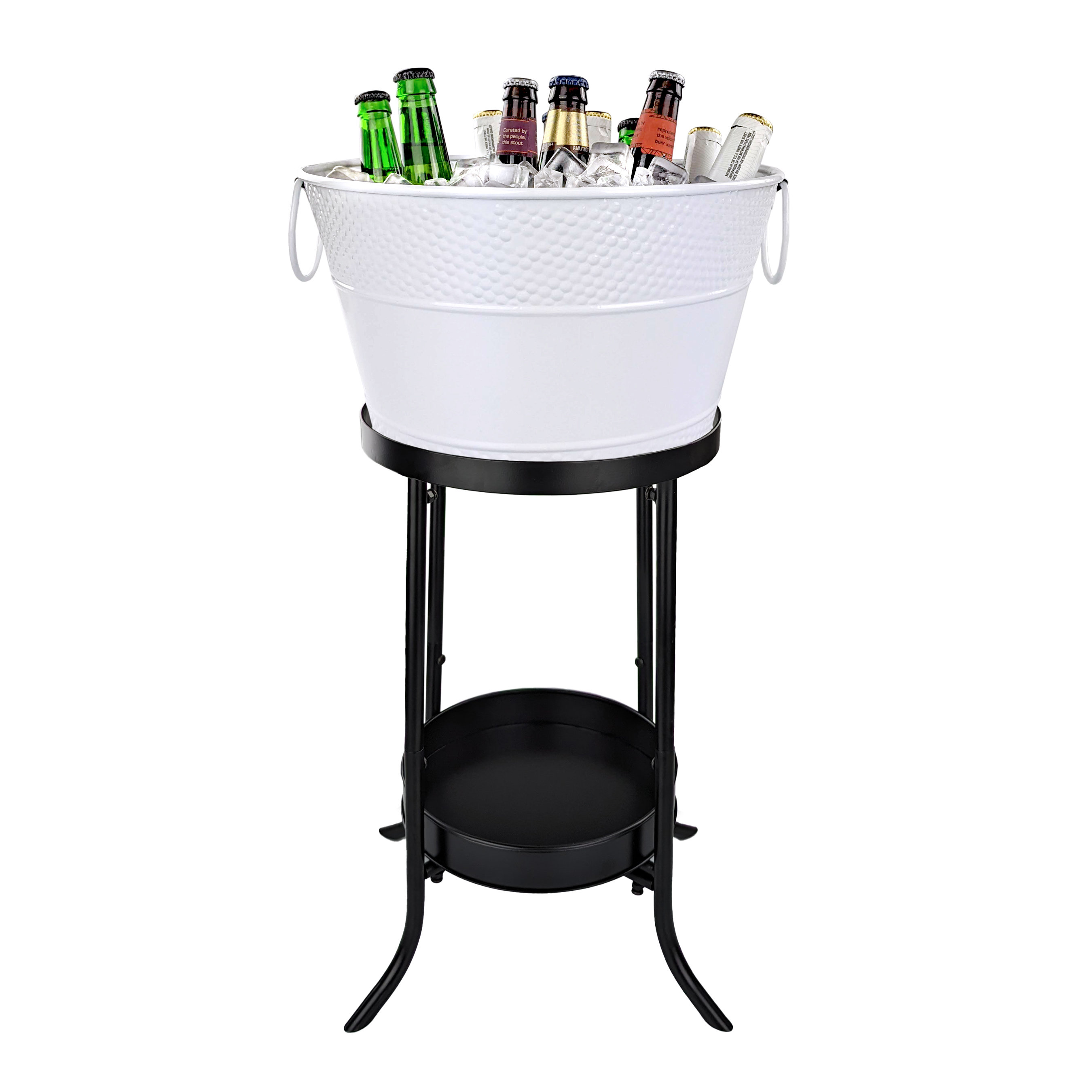 17 Stories Treasie Metal Bucket Stand - Wayfair Canada
