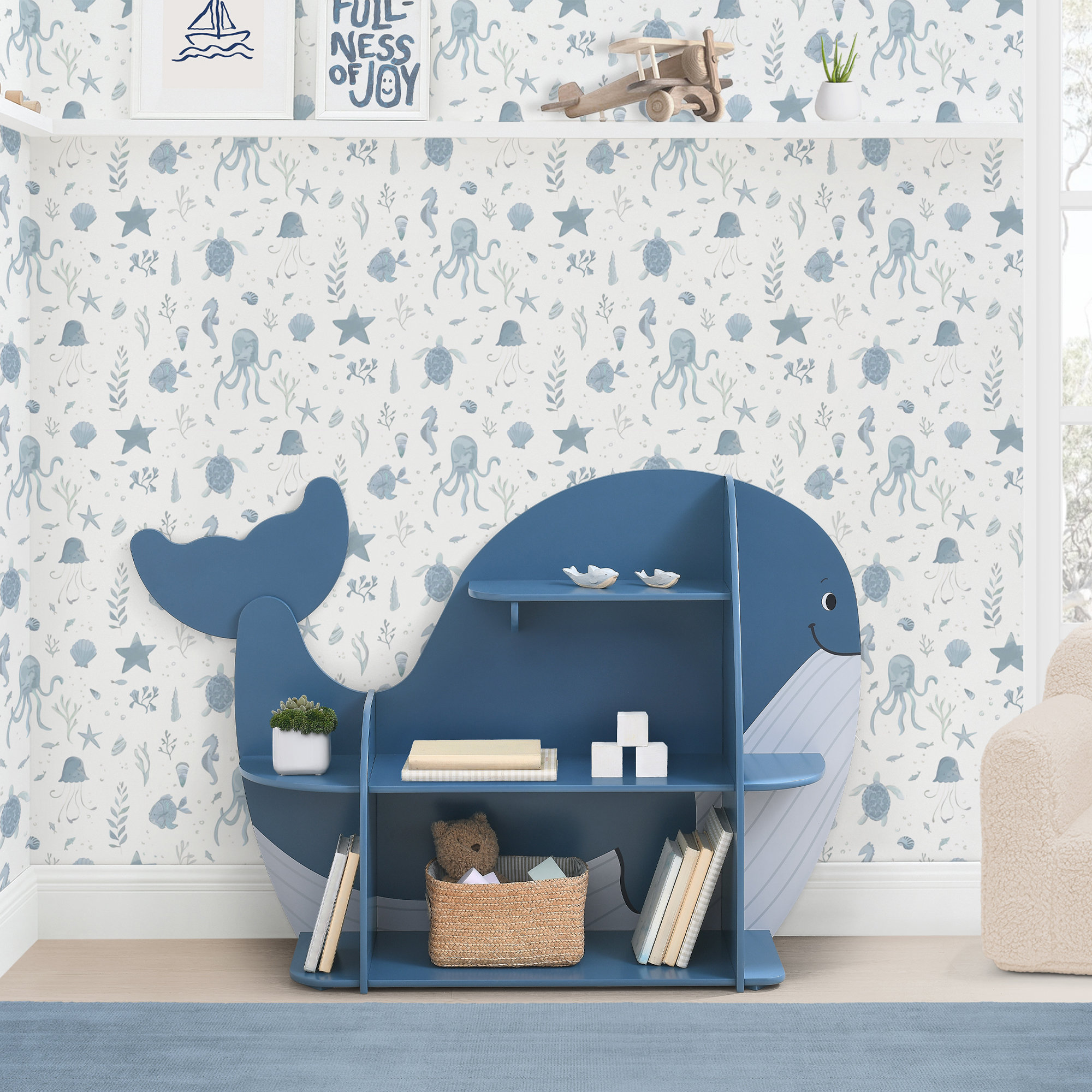 Delta Children Whale Bookcase - Greenguard Gold Certified | Wayfair