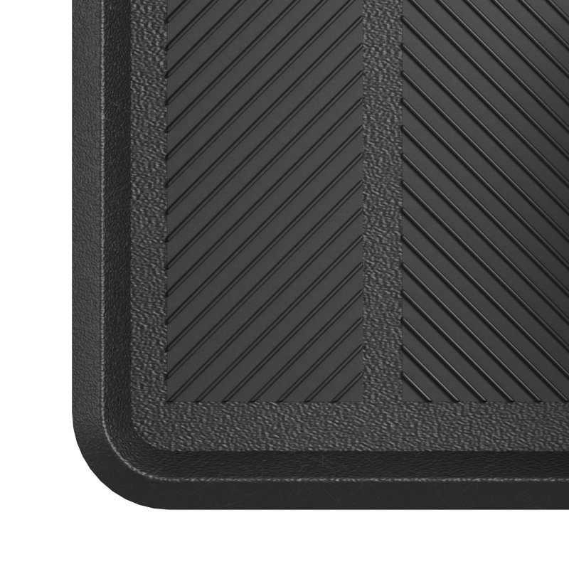 Ottomanson RDM Easy Clean, Waterproof Non-Slip Indoor/Outdoor Black ...
