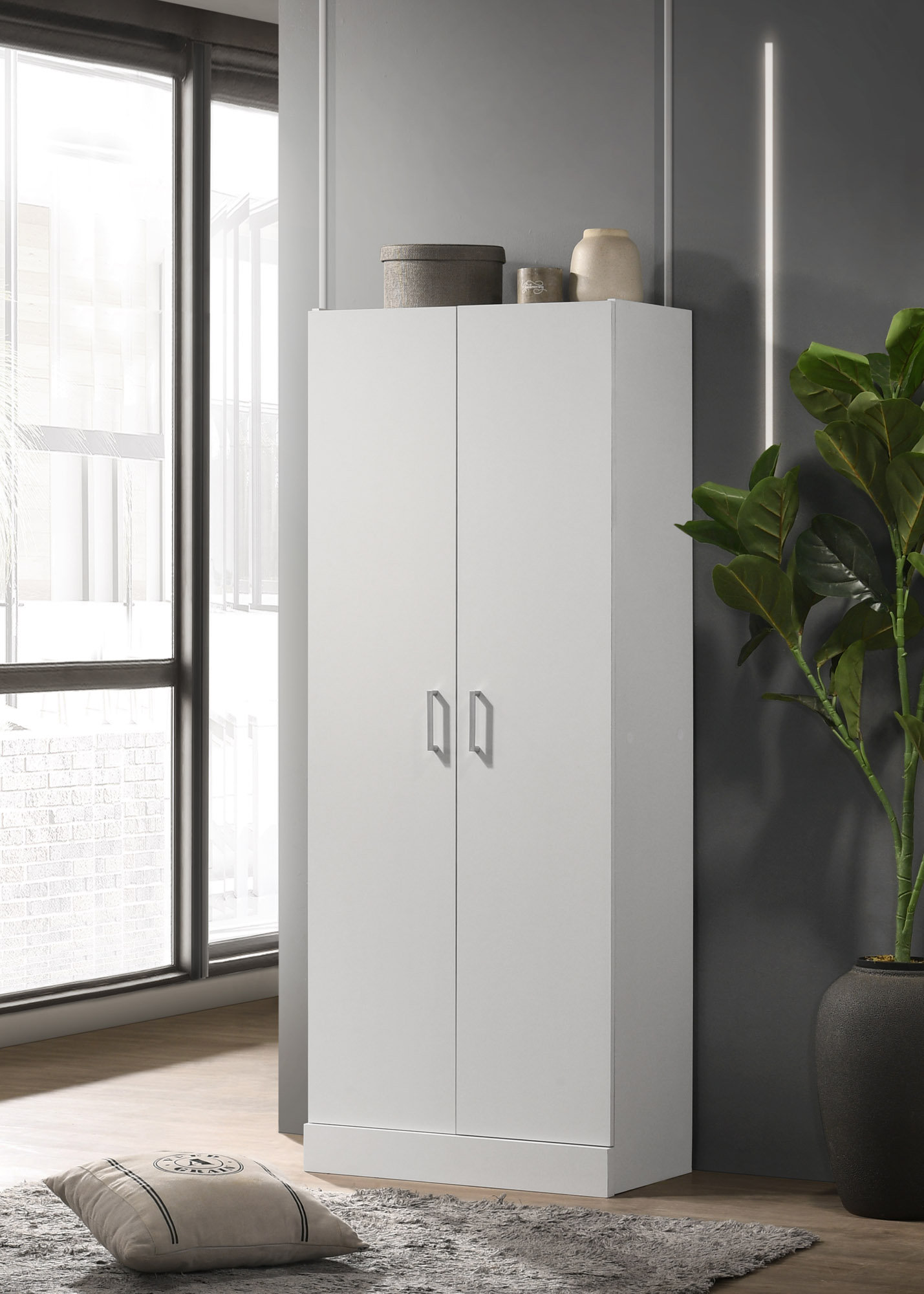 Ebern Designs Simplistic Modern Double Door Storage Cabinet | Wayfair
