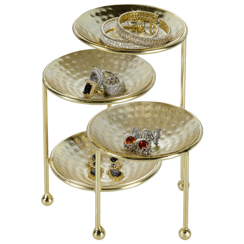Mercer41 Gold Metal Jewelry Storage Stand | Wayfair