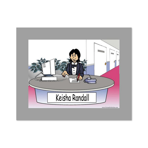Printed Perfection Personalized Admin Assistant, Receptionist - Female ...