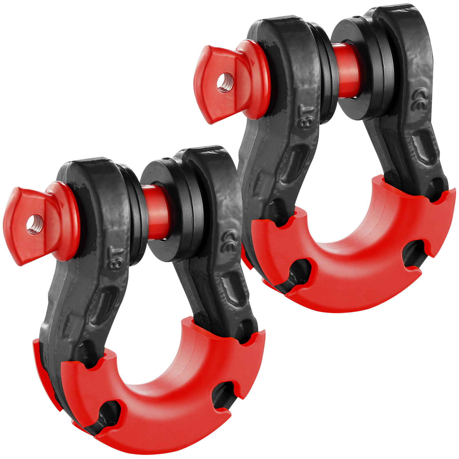 VEVOR 3/4" D-Ring Shackle, 2 Pack Alloy Steel Shackles 66139 lbs (30 ...