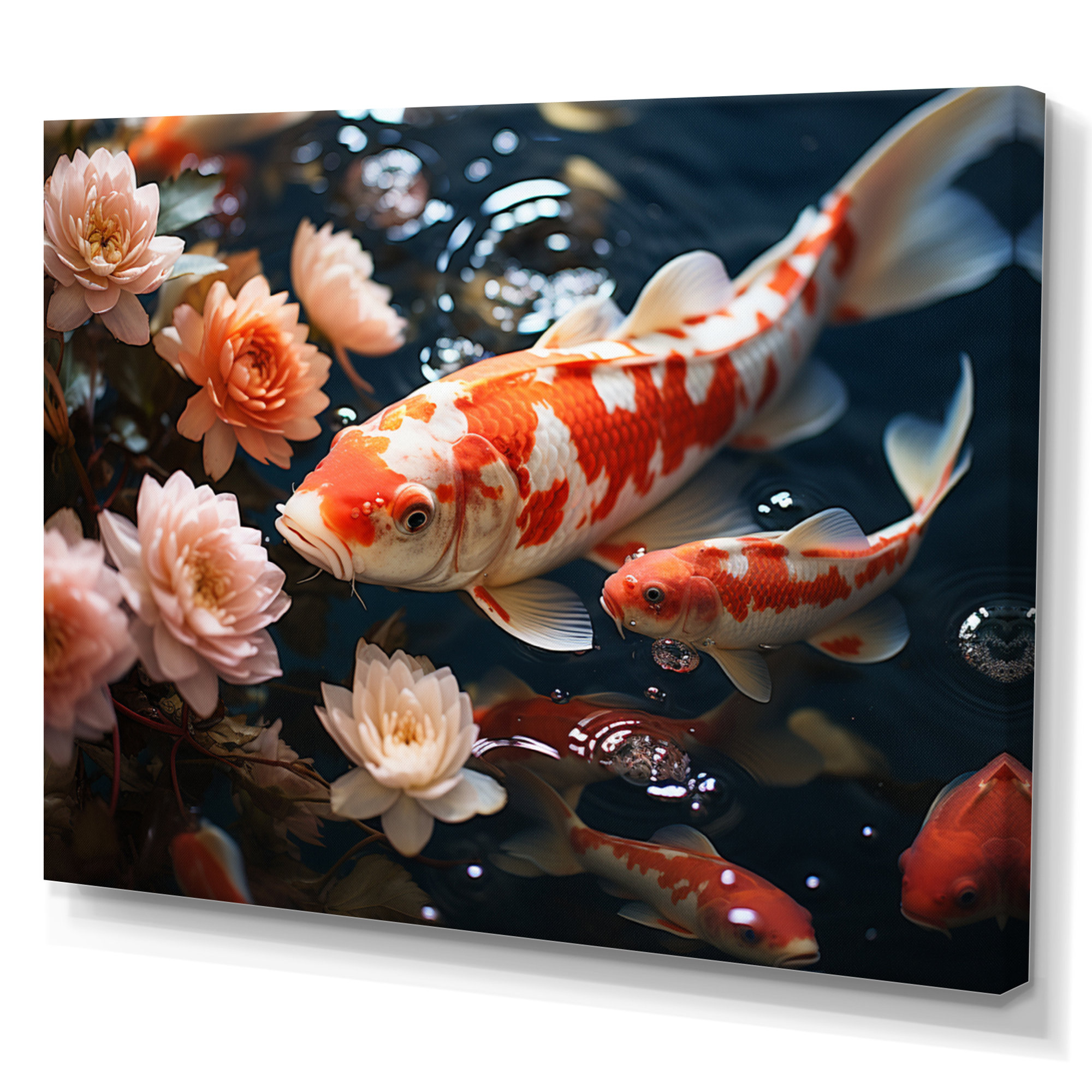 Bay Isle Home™ Masmoudi Asian Art Lotus Pond IV Framed On Canvas Print ...