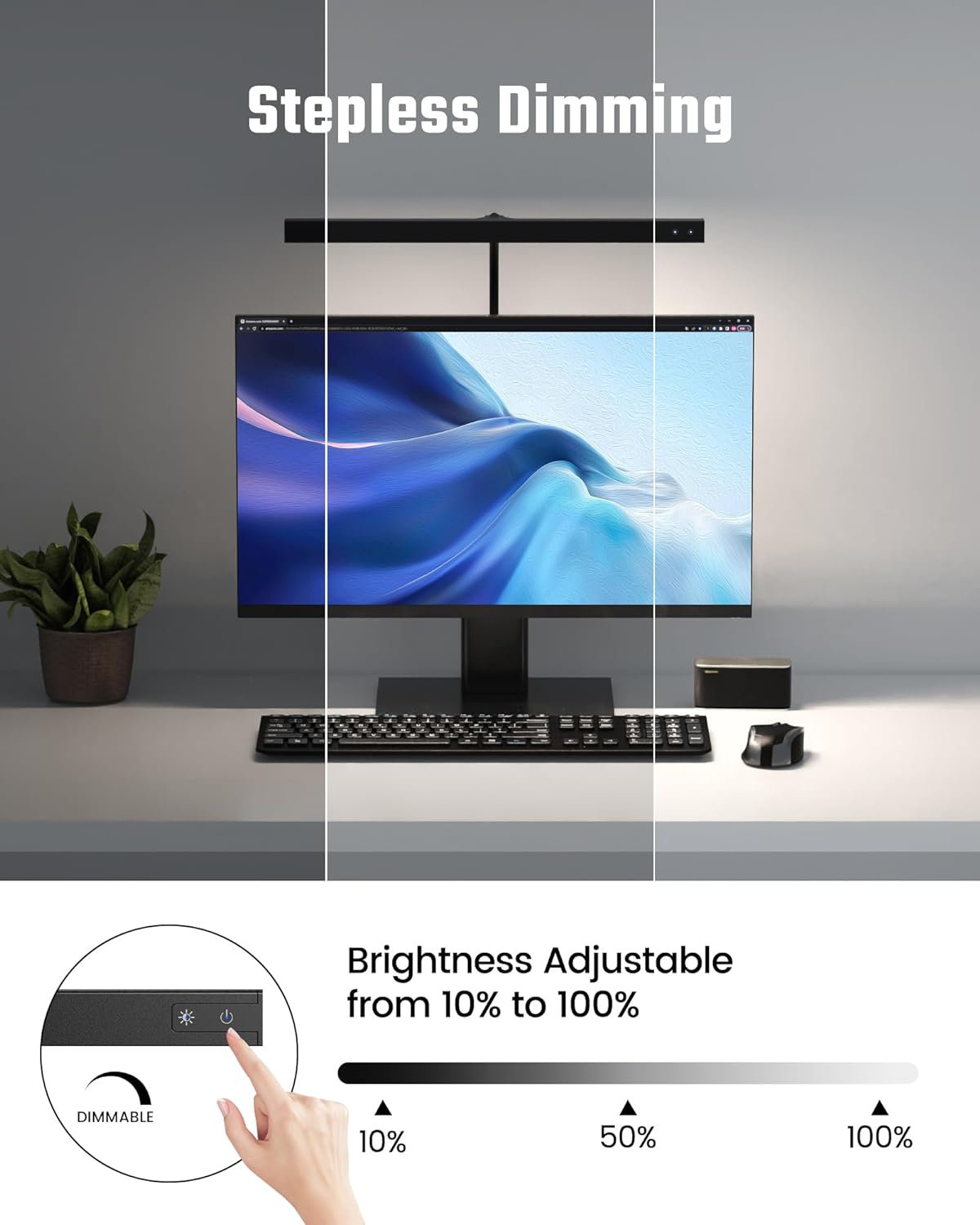 Ebern Designs Eye Protection Desk Lamp With Adjustable Gooseneck Tube ...