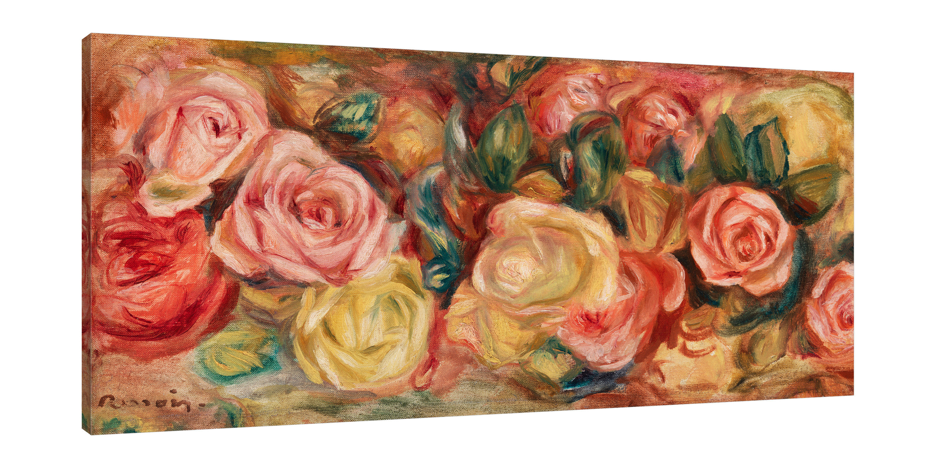 Jaxson Rea Roses by Pierre-Auguste Renoir - Wrapped Canvas Print | Wayfair