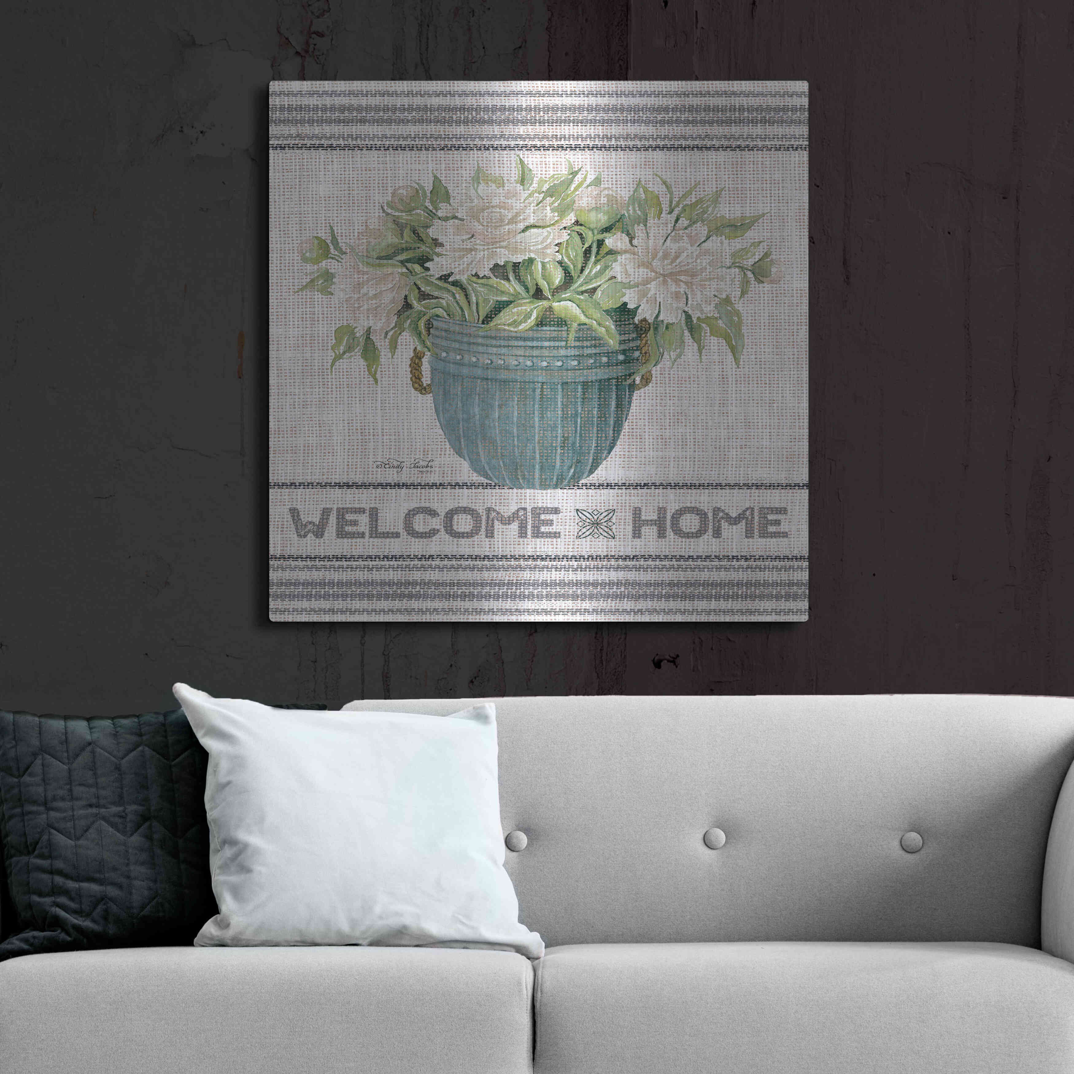 Rosalind Wheeler 'Galvanized Peonies Welcome Home' by Cindy Jacobs ...