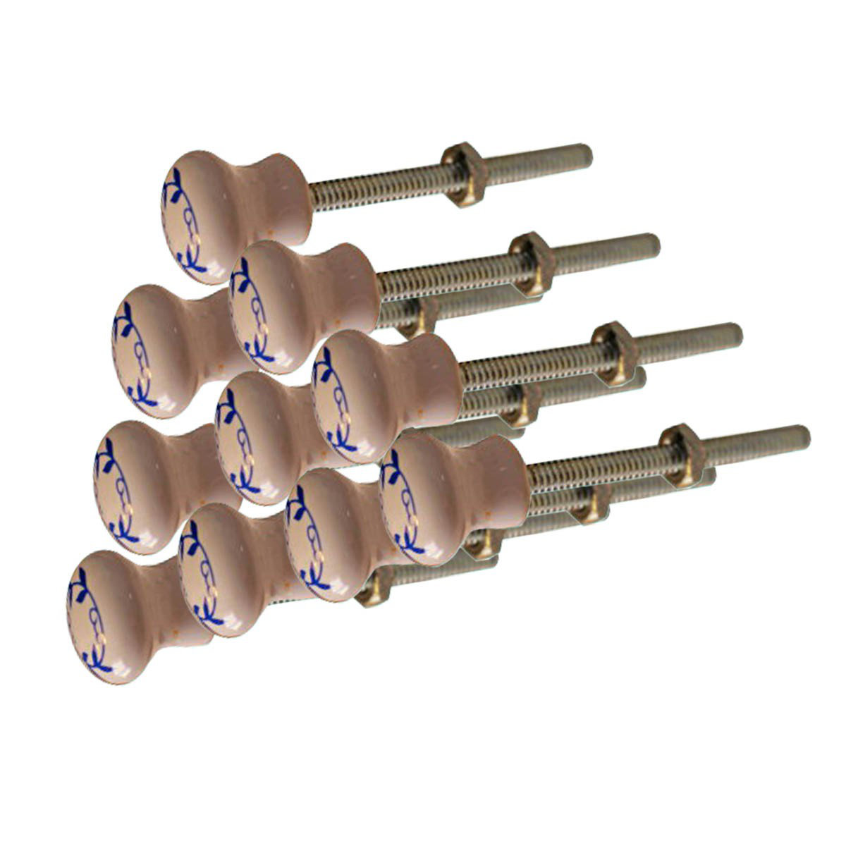 The Renovators Supply Inc. Round Cabinet Knob Porcelain Drawer Knob ...